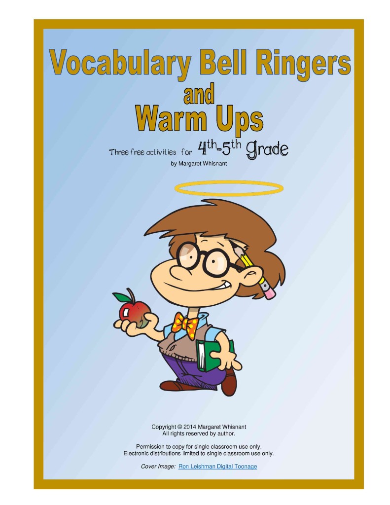 Vocabulary Bell Ringers and Warm-Ups for 4th-5th Grades | Taking Grades ...