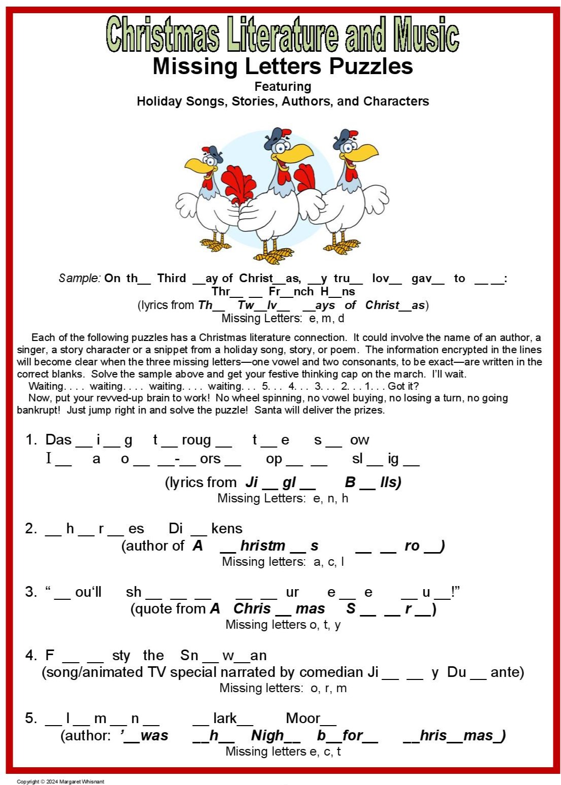 Christmas Spelling Bell Ringers with Stories and Music